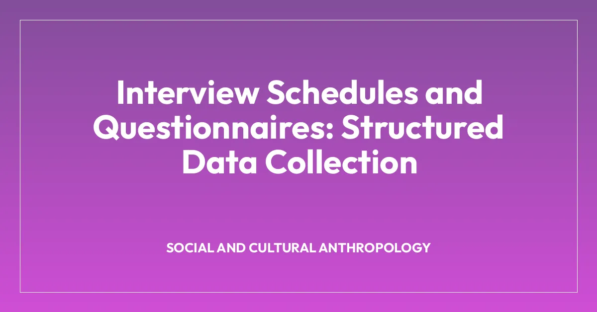 Social and Cultural Anthropology • ExploreAnthro.com